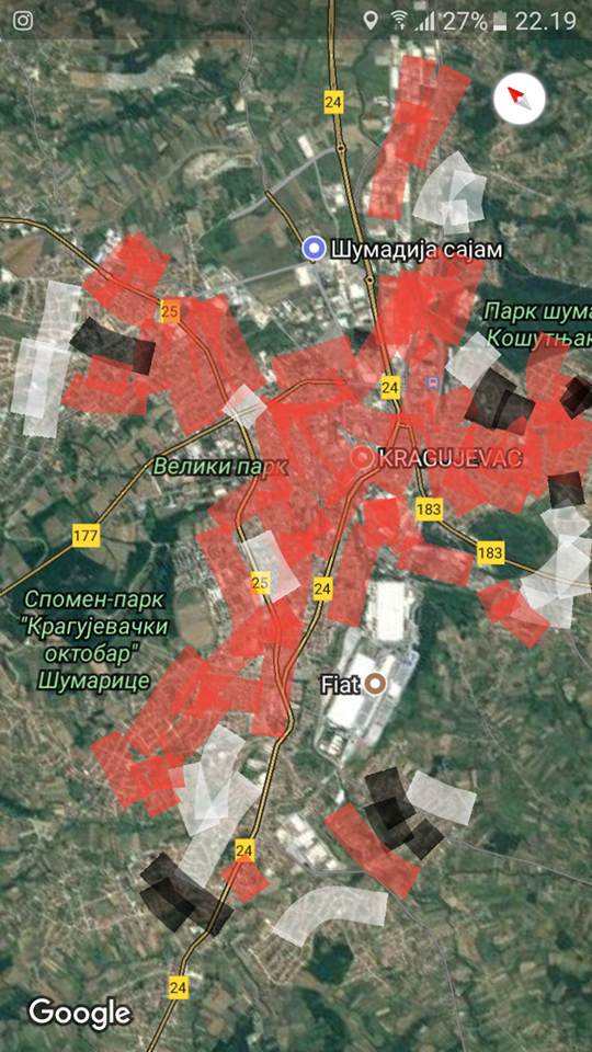 Navijacka mapa Kragujevca | Balkanski Navijaci