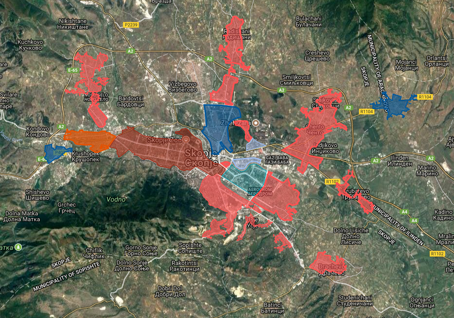 Navijacka mapa Skoplja | Balkanski Navijaci