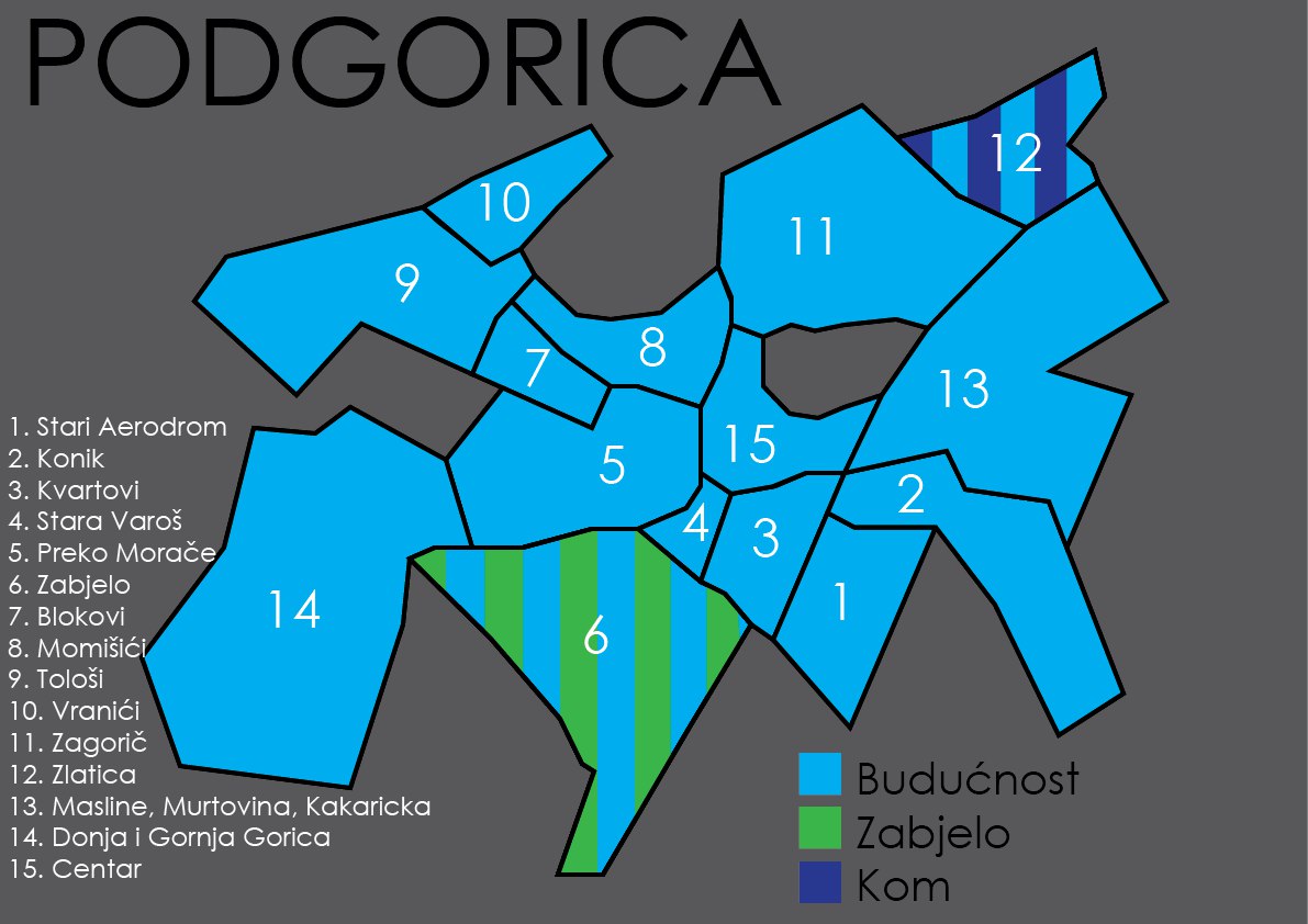 Navijacka mapa Podgorice | Balkanski Navijaci